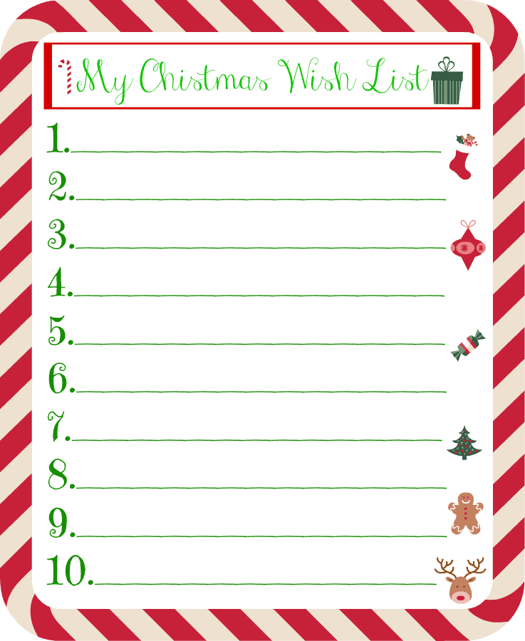 Cute Wish List Printable Printable Word Searches