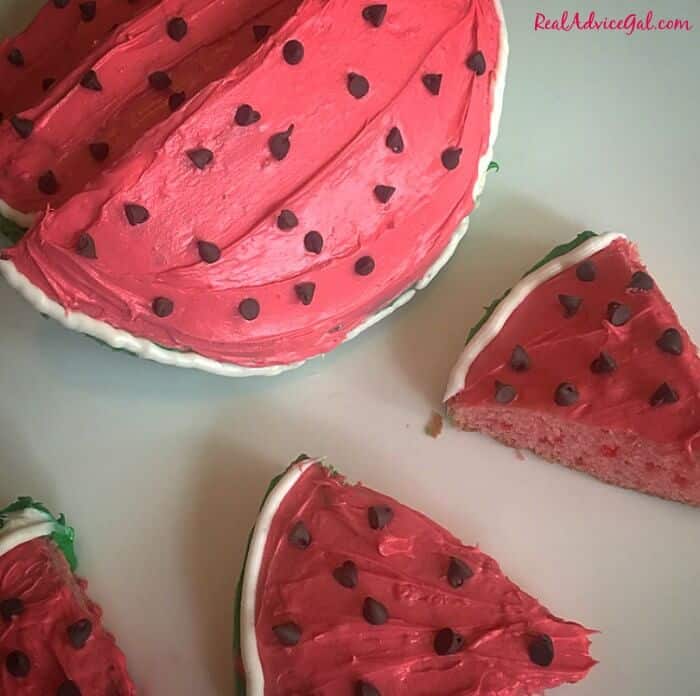 Watermelon Cake Recipe - Real Advice Gal